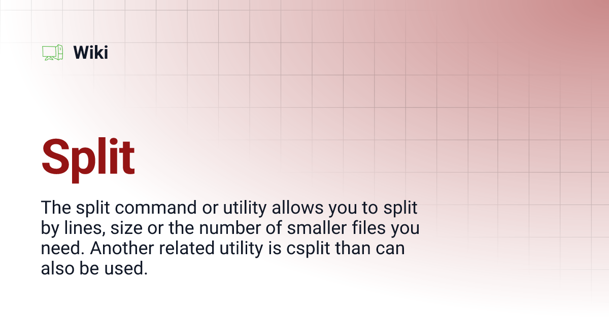 Split | Wiki